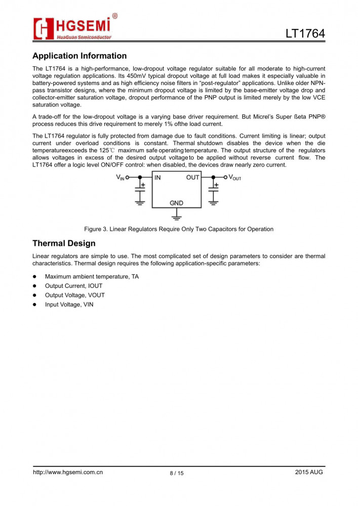 LT1764T datasheet page 8