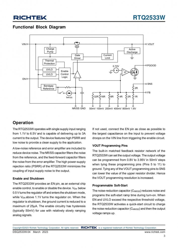 RTQ2533W datasheet page 3