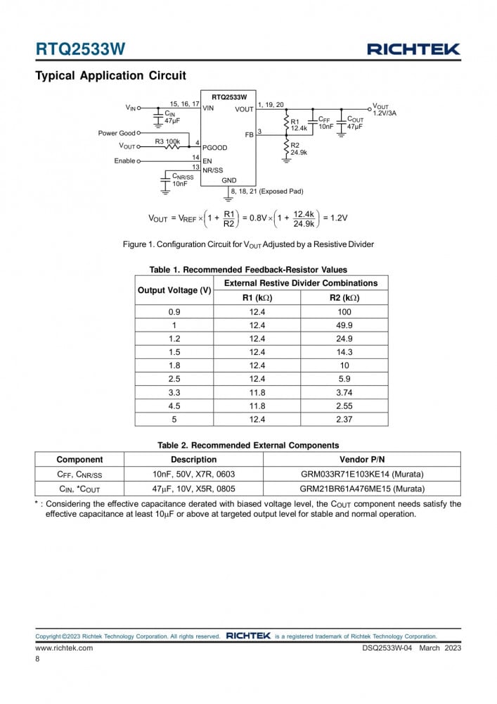 RTQ2533W datasheet page 8