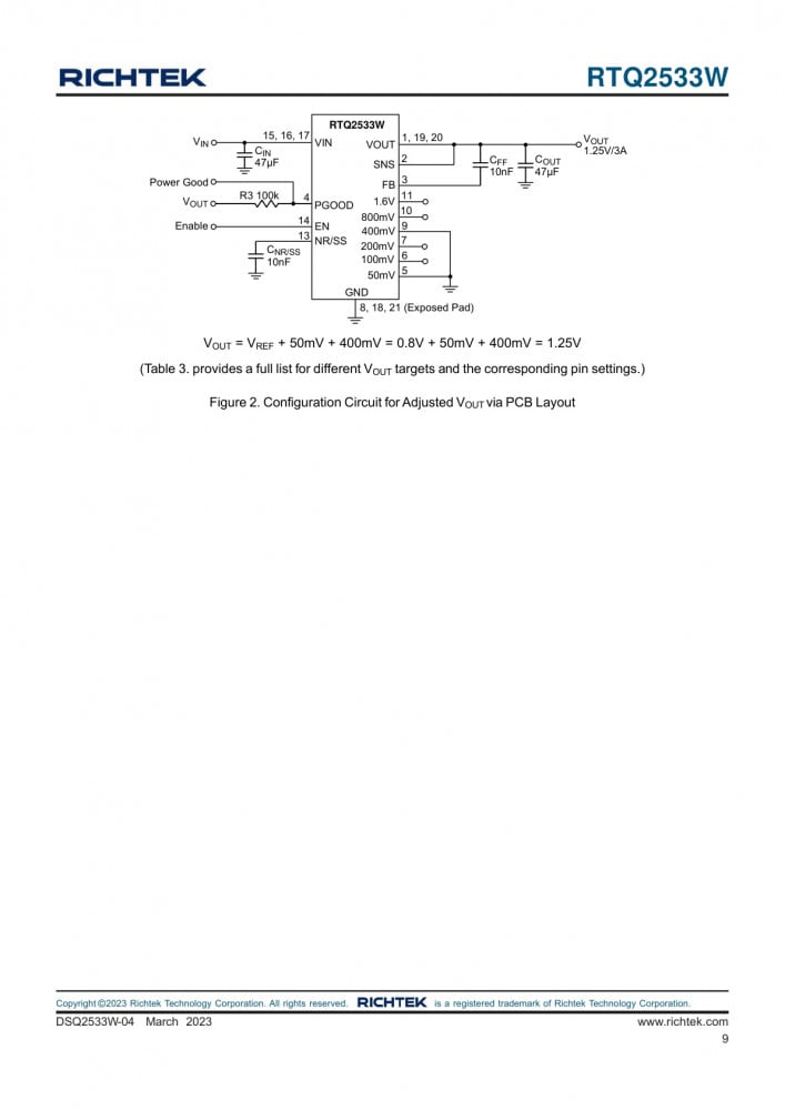 RTQ2533W datasheet page 9