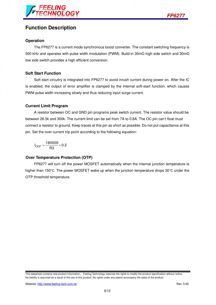 FP6277XR-G1 datasheet page 8