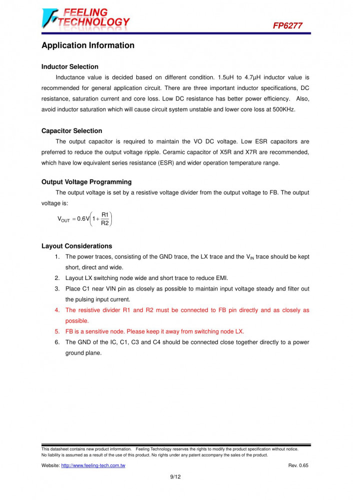 FP6277XR-G1 datasheet page 9
