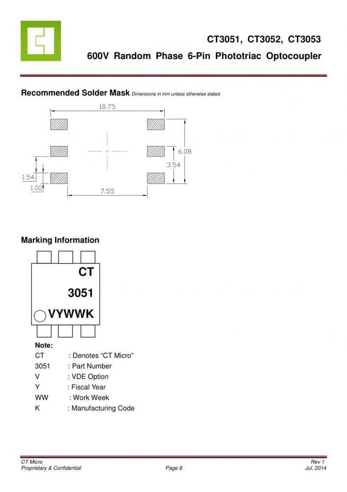 CT3052 datasheet page 8
