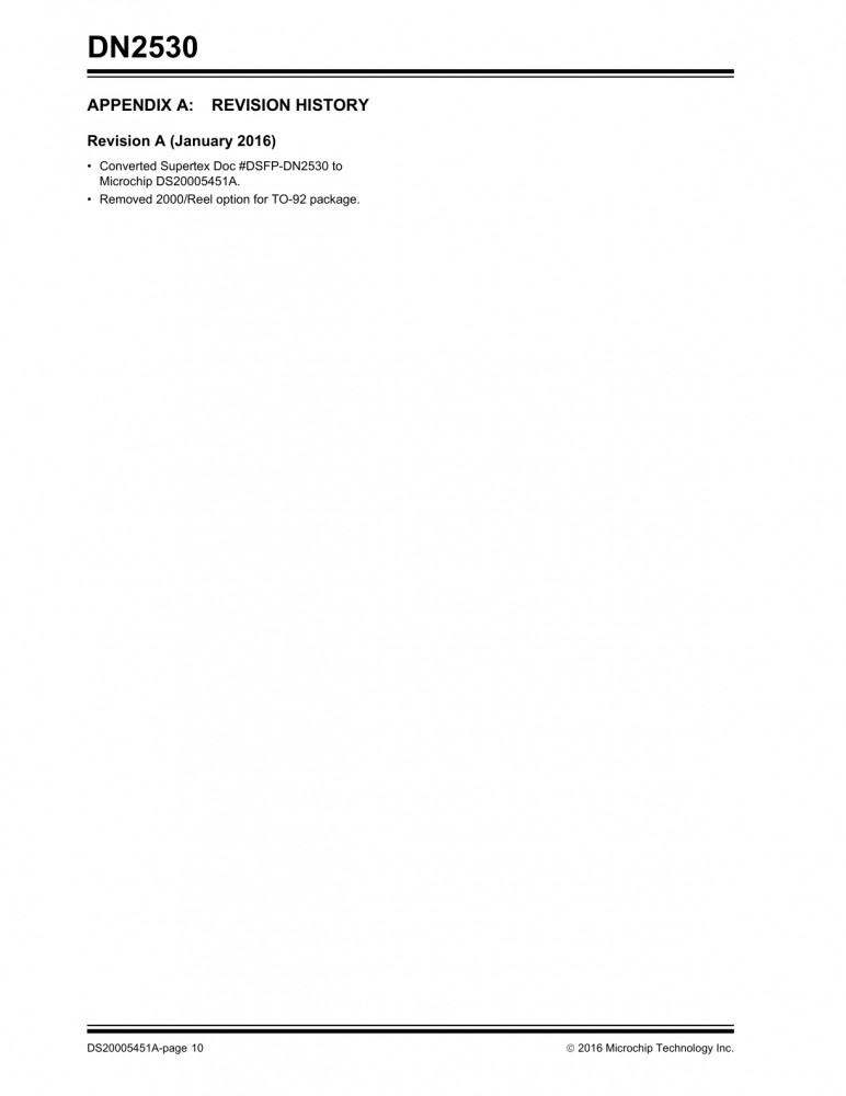 DN2530 datasheet page 10