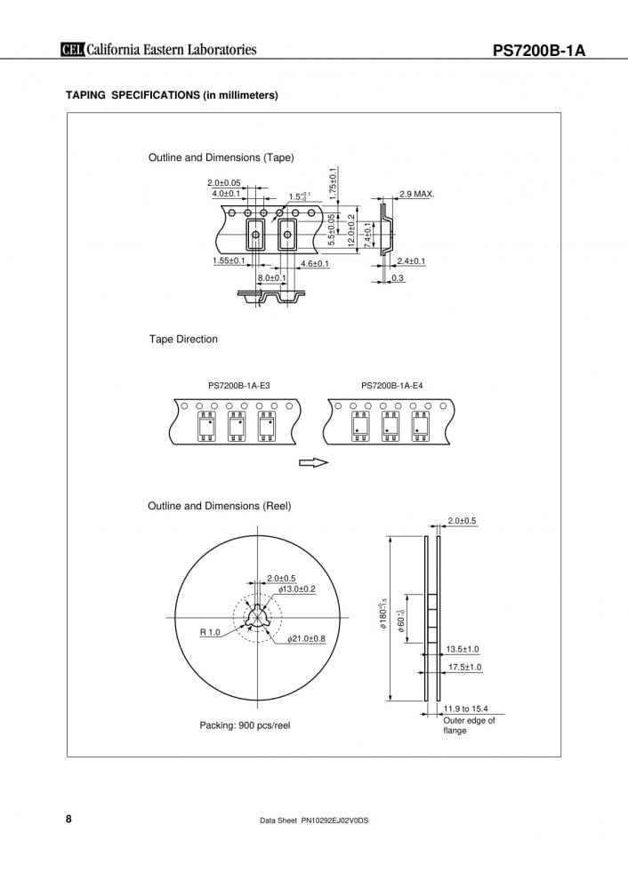 PS7200B-1A datasheet page 8