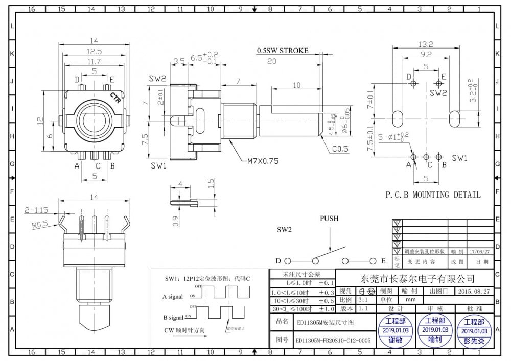 ED11305M-FB20S10-C12-0005 specification page 5