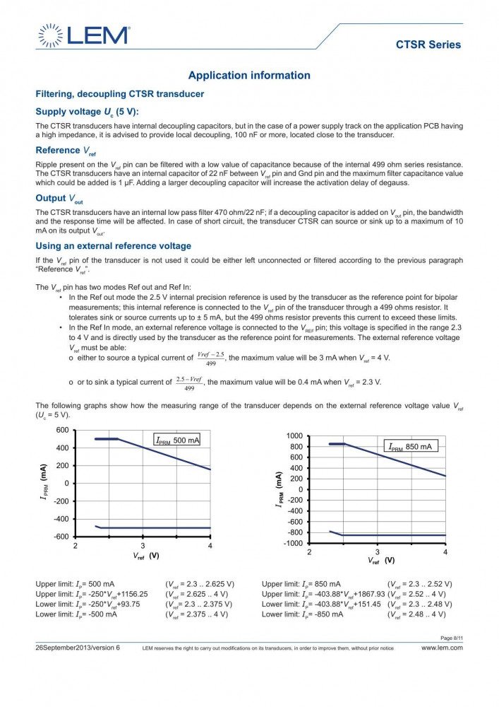 CTSR series datasheet page 8