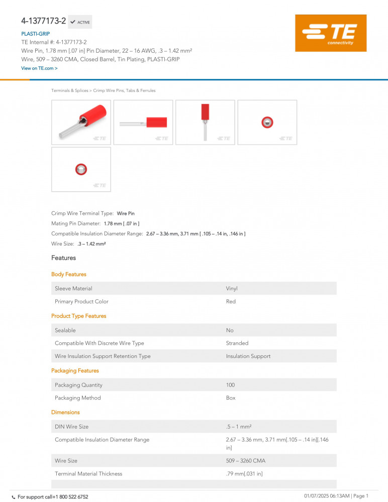 4-1377173-2 technical document page 1