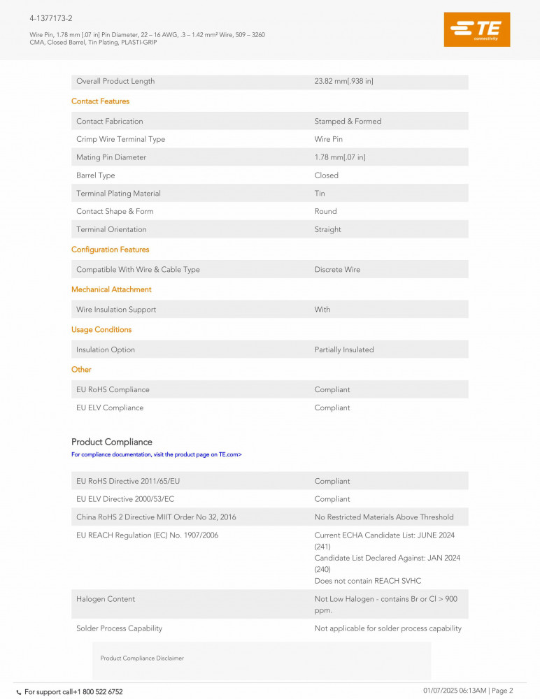 4-1377173-2 technical document page 2