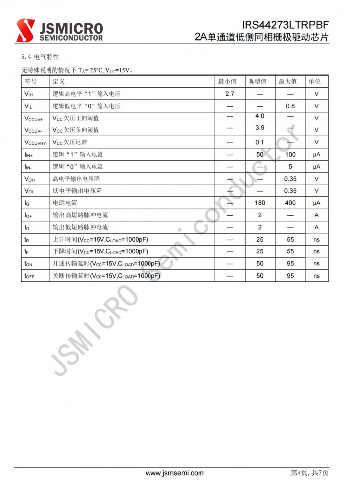 IRS44273LTRPBF datasheet page 4