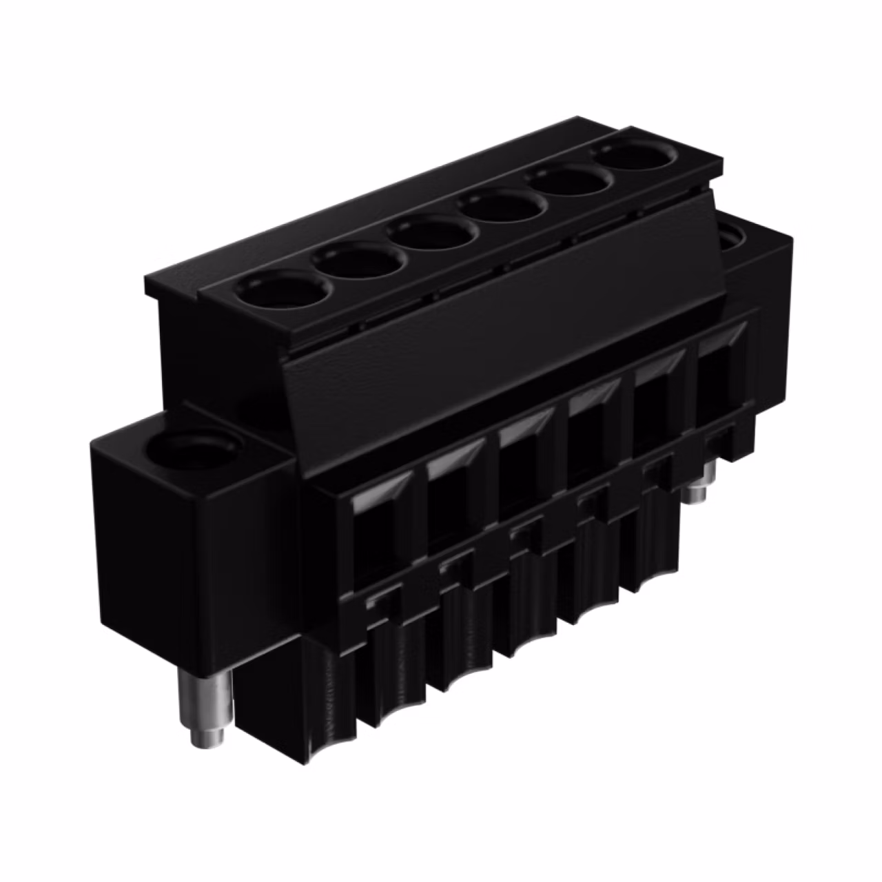 3.81mm Pitch Eurostyle Vertical Plug, with Retention Screws, Rear Wire Entry, 6 Circuits for sale