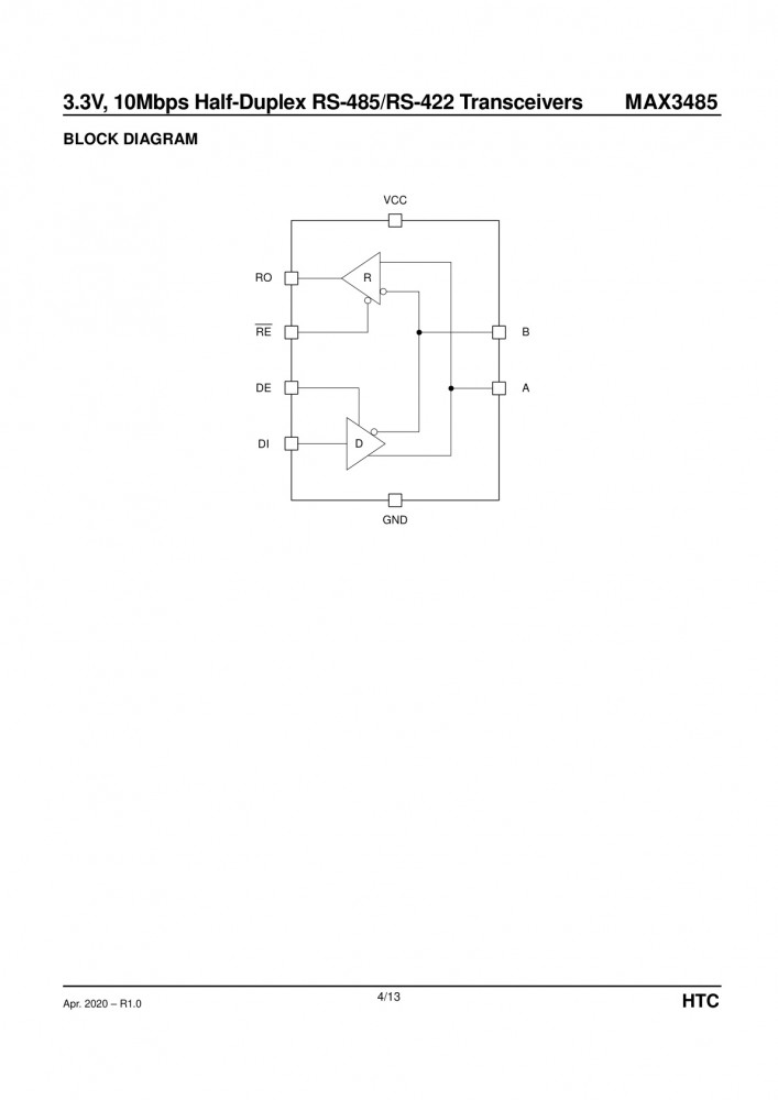 MAX3485ED datasheet page 4