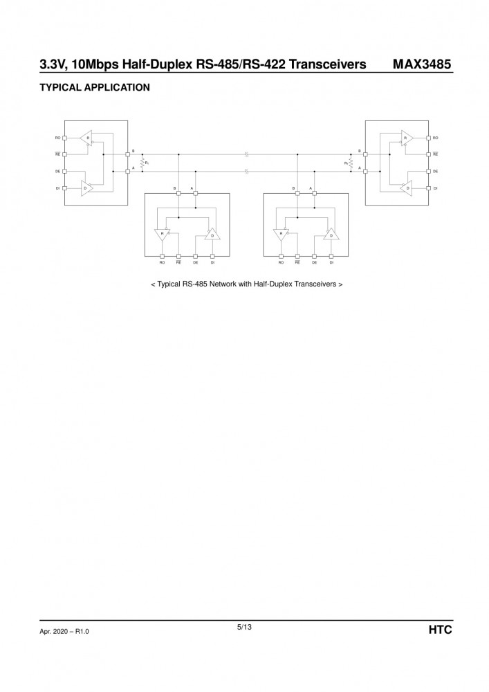 MAX3485ED datasheet page 5