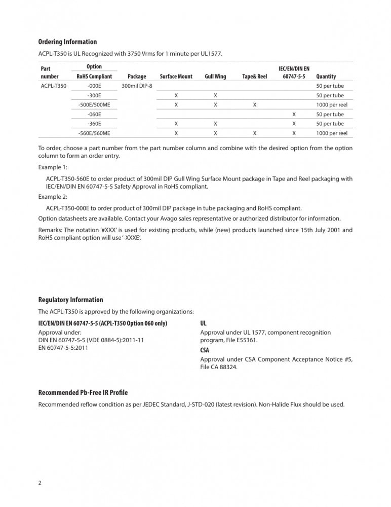 ACPL-T350-060E datasheet page 2