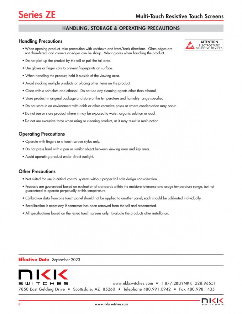 NKK ZE256-234E-MTR2000 document page 8