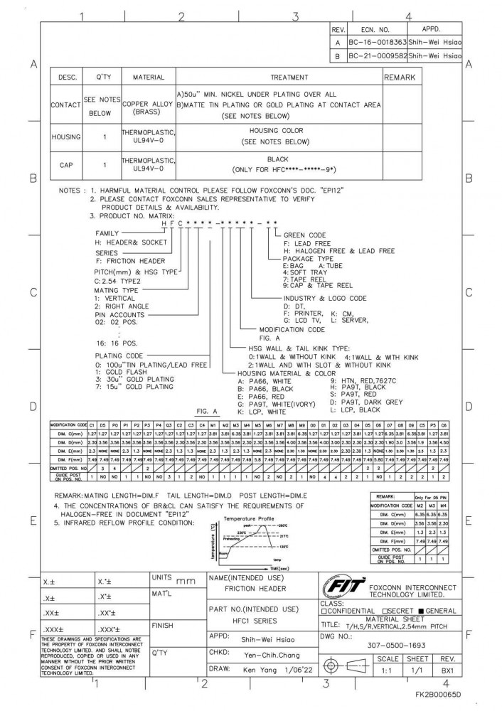FOXCONN HFC1040 series drawing page 9