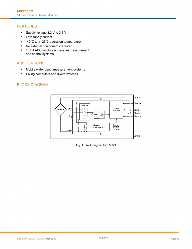 MS5535C datasheet page 2