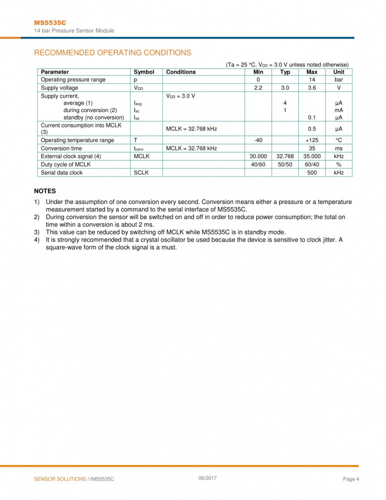 MS5535C datasheet page 4