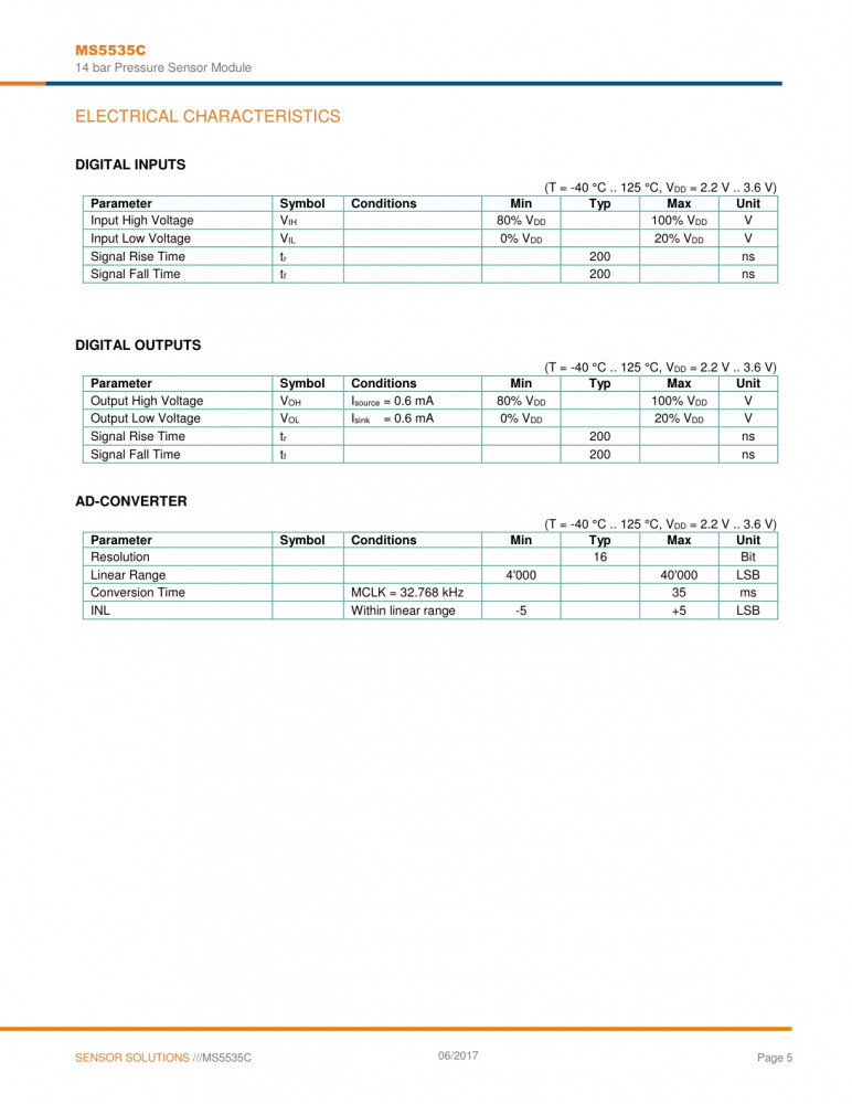 MS5535C datasheet page 5