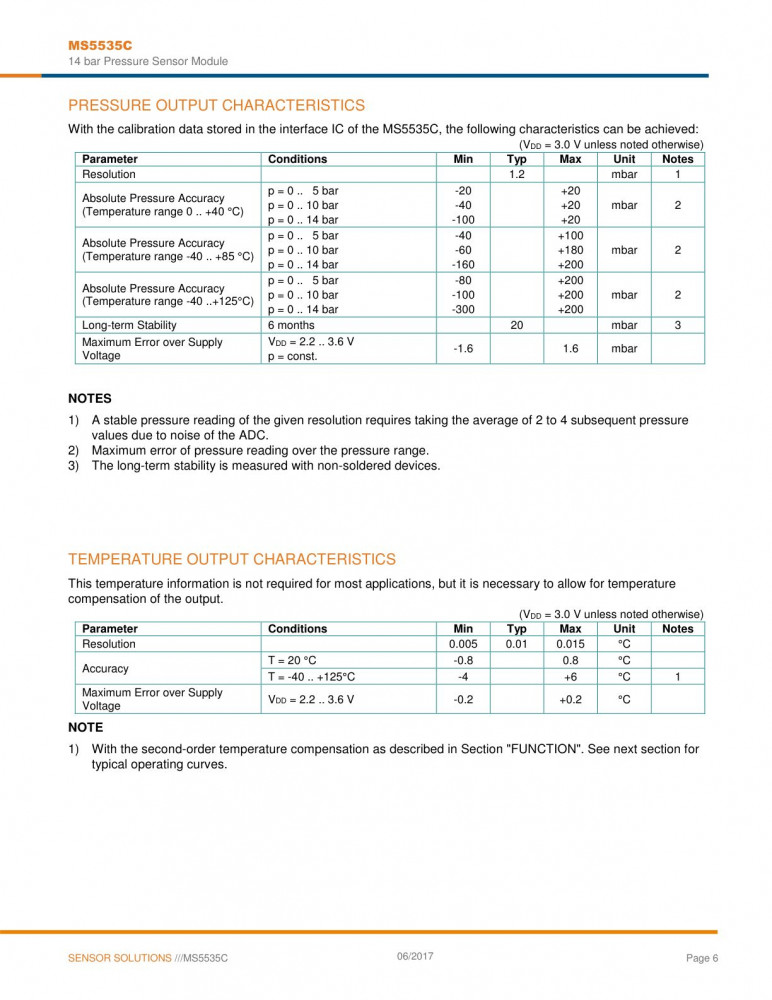 MS5535C datasheet page 6