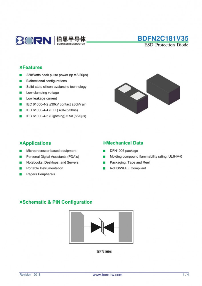 BDFN2C181V35 datasheet page 1