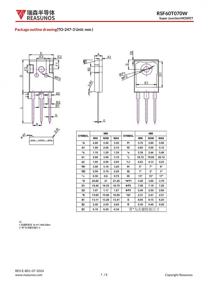 RSF60T070W datasheet page 7