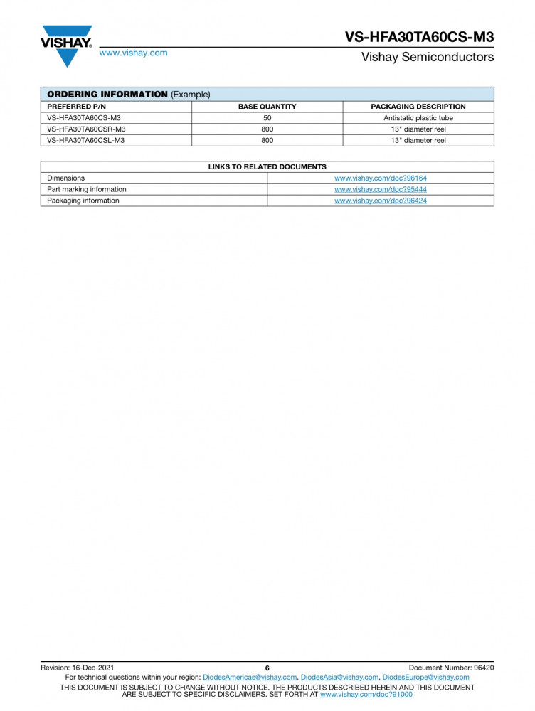 VS-HFA30TA60CS datasheet page 6