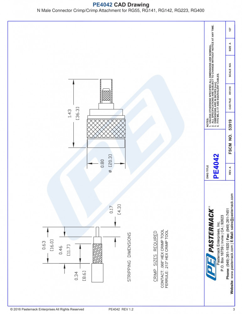 PE4042 technical document page 3