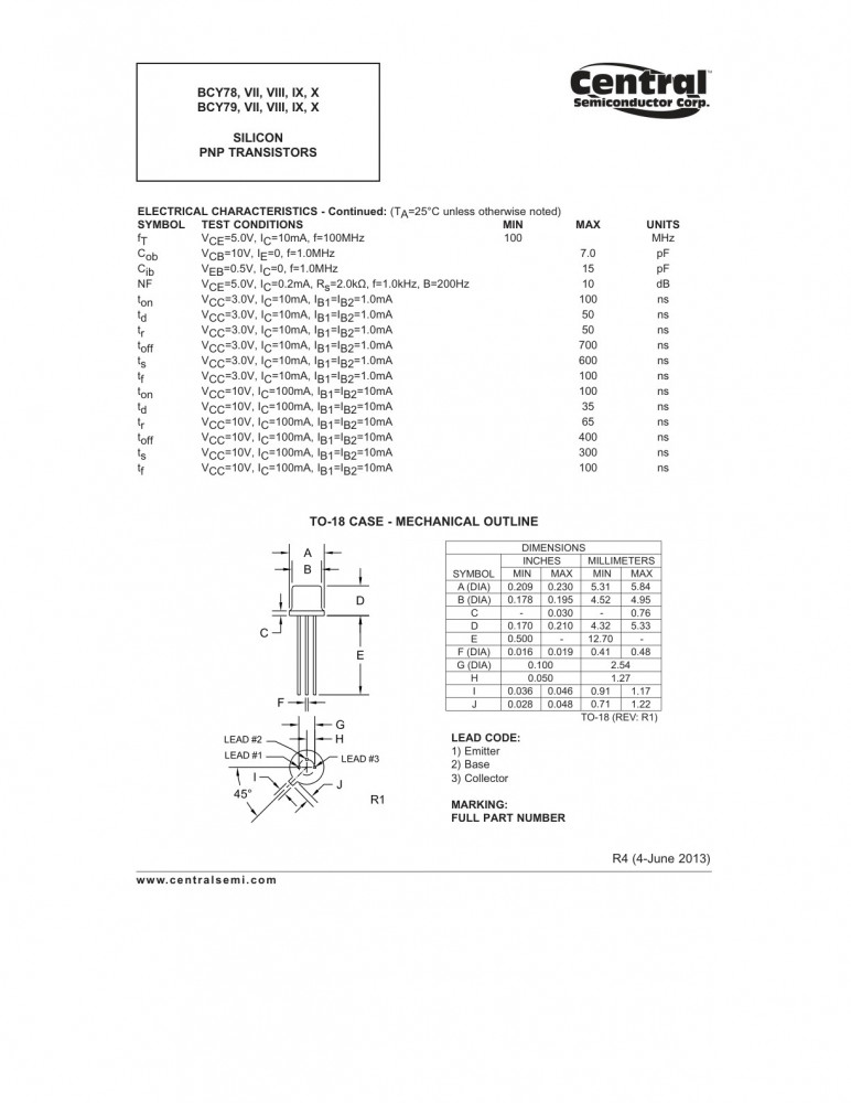 BCY79-IX technical document page 2