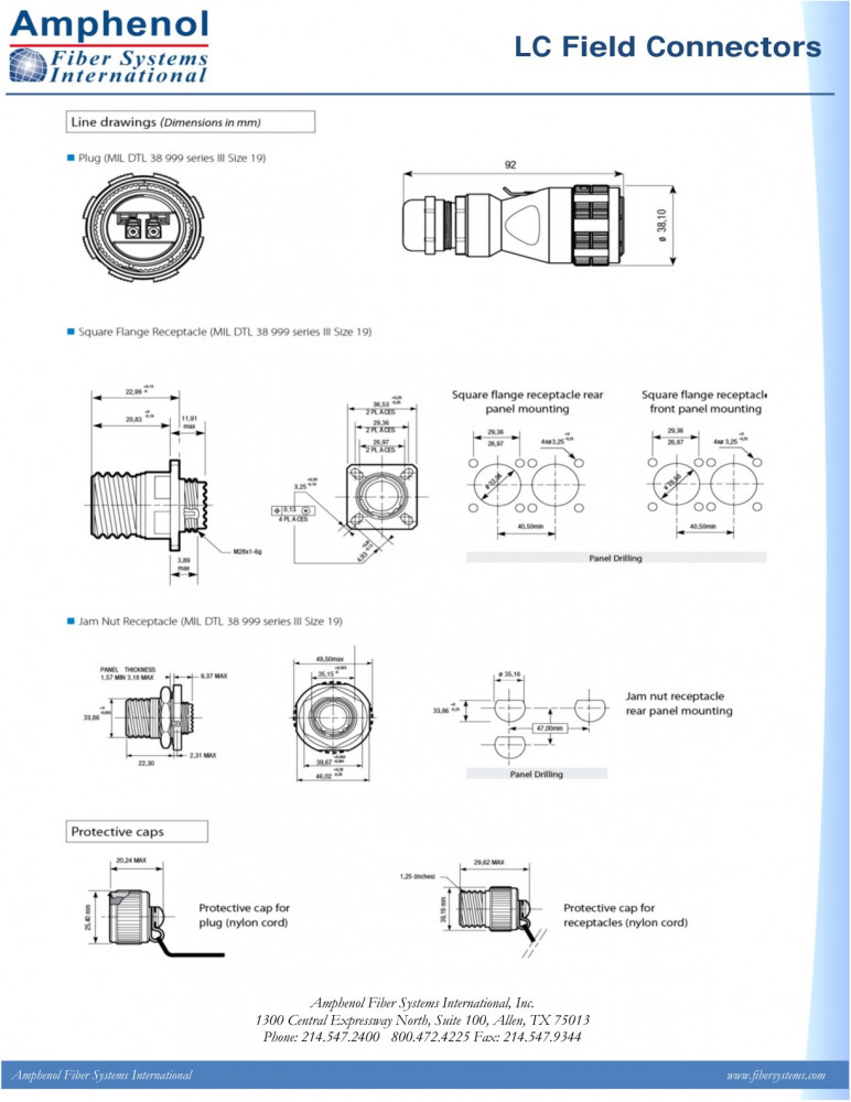 Amphenol LC Field connector documentation page 2