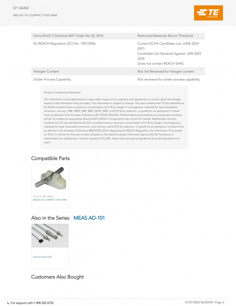 071-06402 technical document page 2