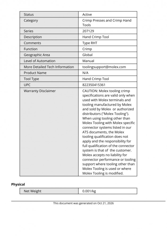 Product documentation image 2 for MOLEX 640033600