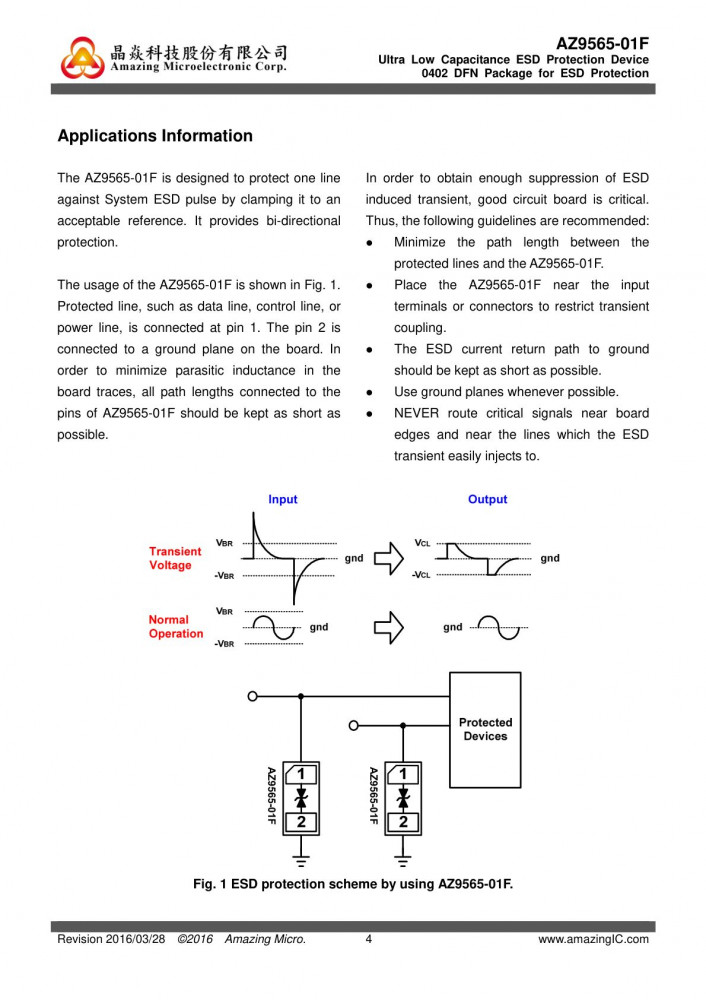 AZ9565-01F datasheet page 4