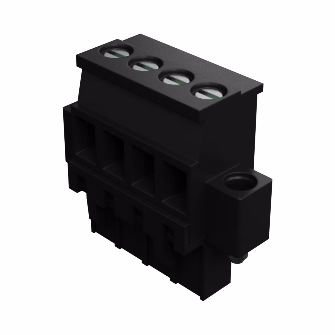 5.00mm Pitch Eurostyle Vertical Plug, with Retention Screws, Front Wire Entry, 4 Circuits for sale