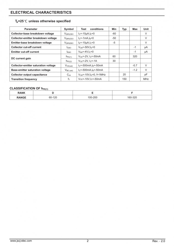 2SB764-TA datasheet page 2