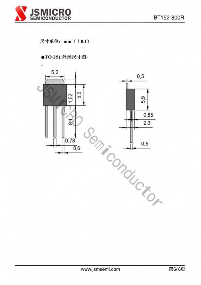 BT152-800R datasheet page 6
