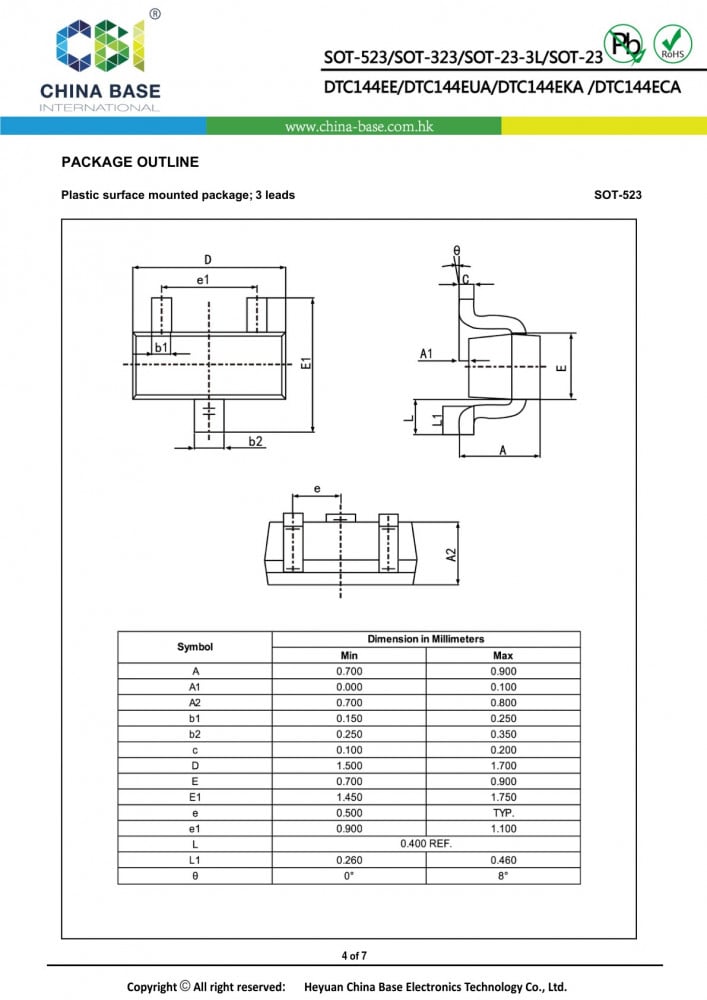 DTC144EUA technical document page 4