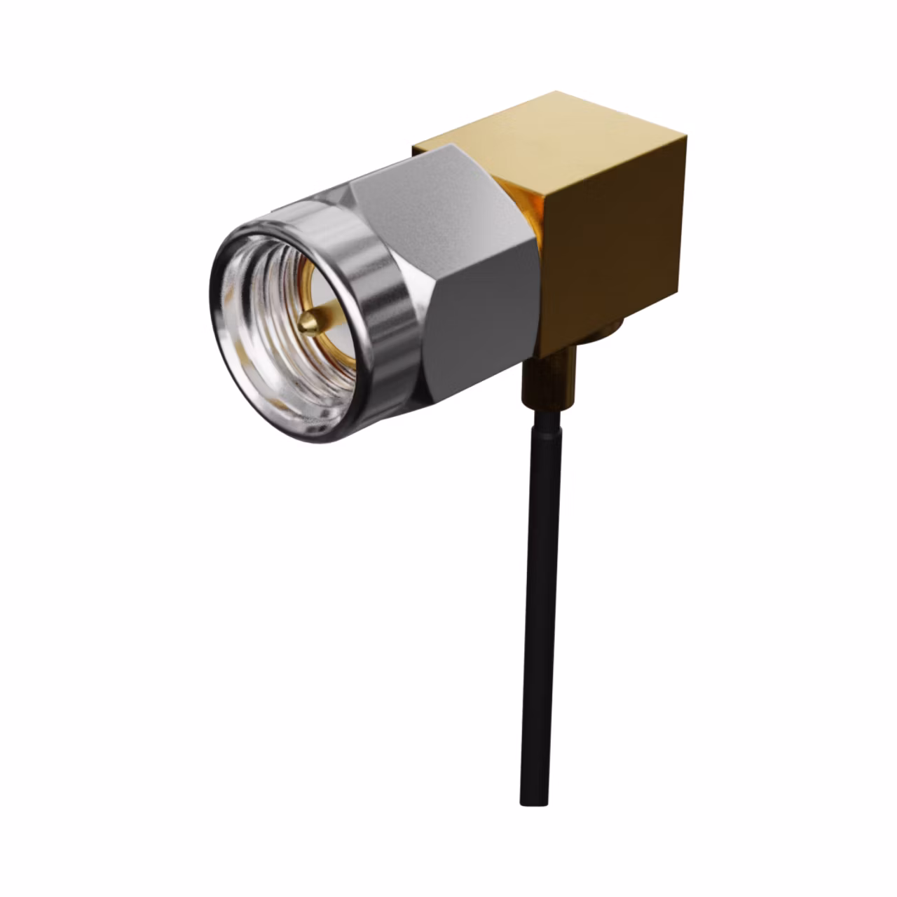SMA Plug, Right-Angle, Solder, .047