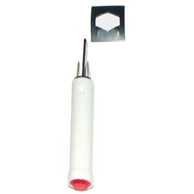 Neon Panel Mount Indicator Green .810″ Semi Dome 125V Wire Leads