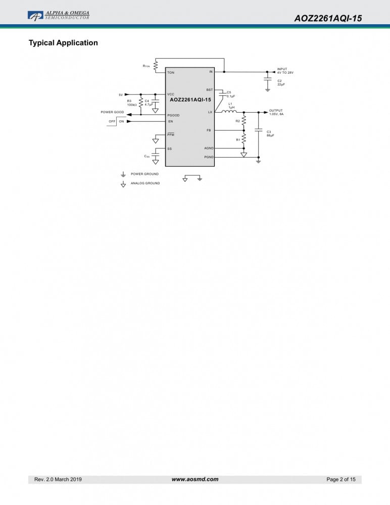 AOZ2261AQI-15 datasheet page 2