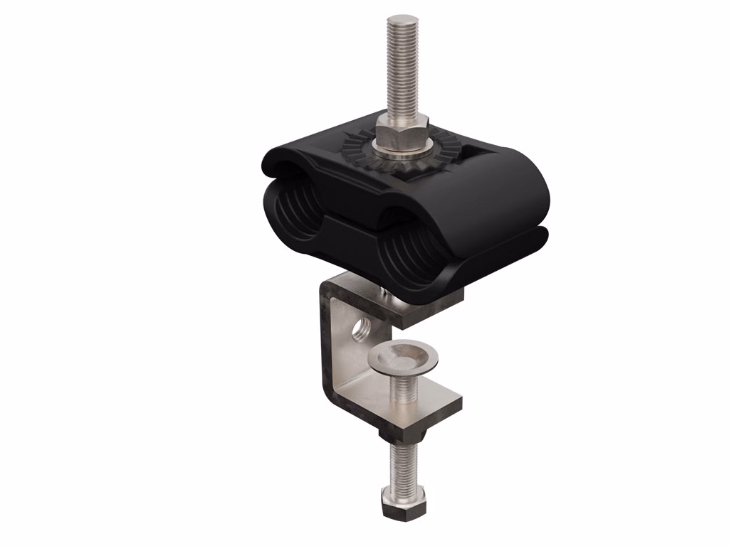 Dual Side, 1-Hole, Feeder Clamp for 5/8