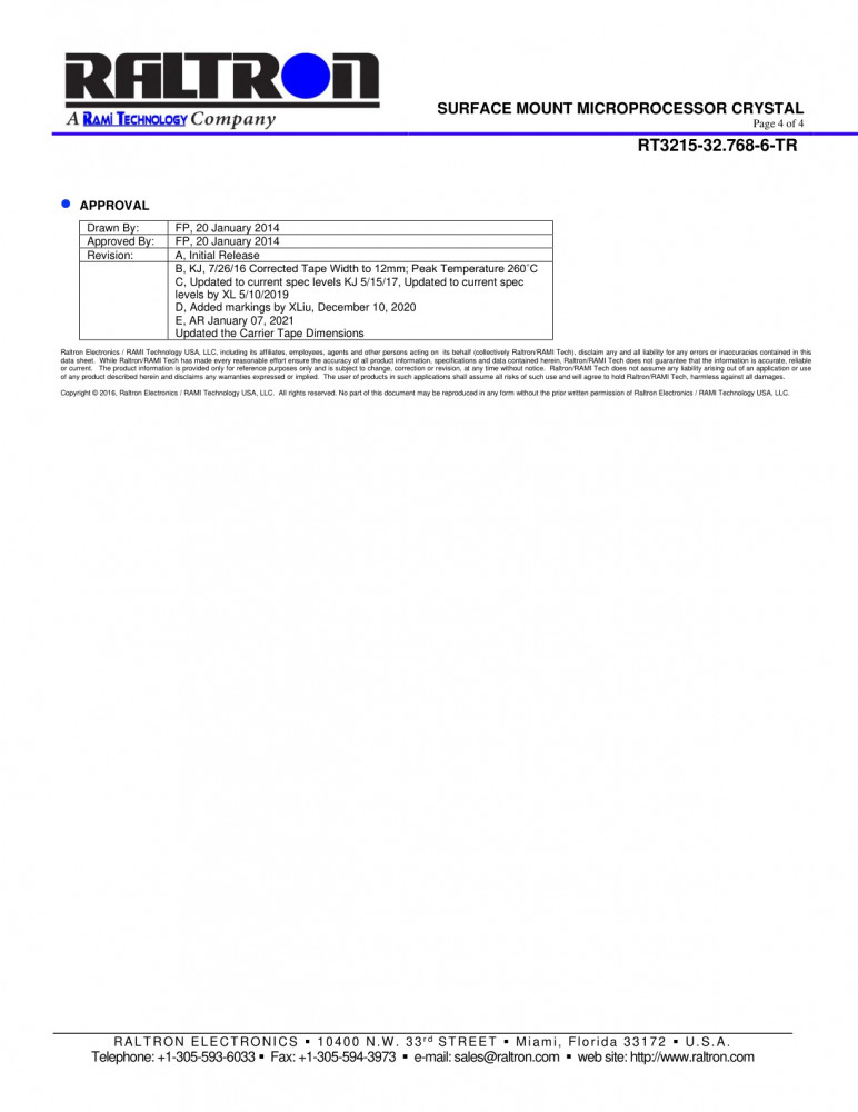 RT3215-32.768-6-TR datasheet page 4