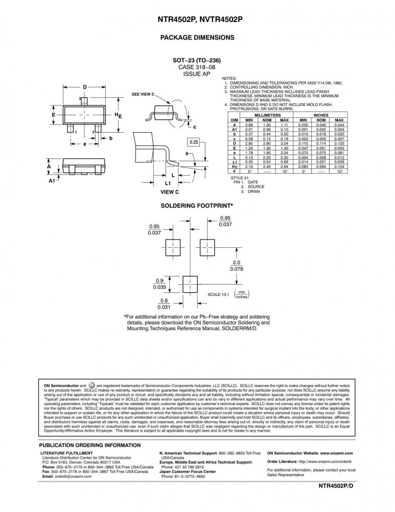 NTR4502P datasheet page 5