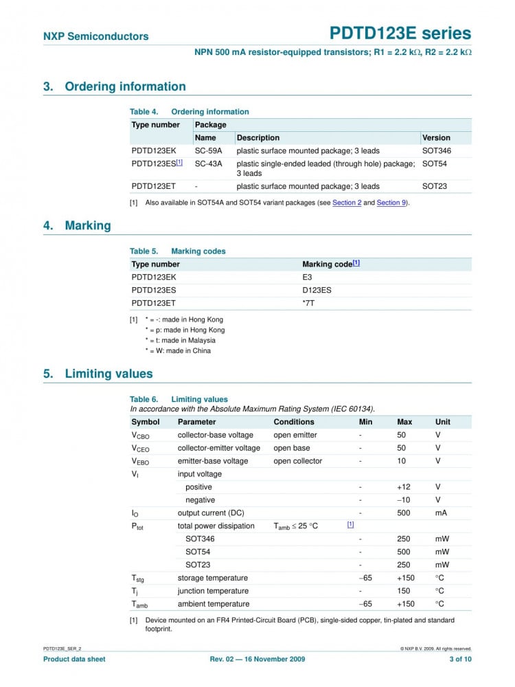 PDTD123ET datasheet page 4