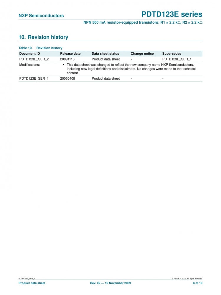 PDTD123ET datasheet page 9