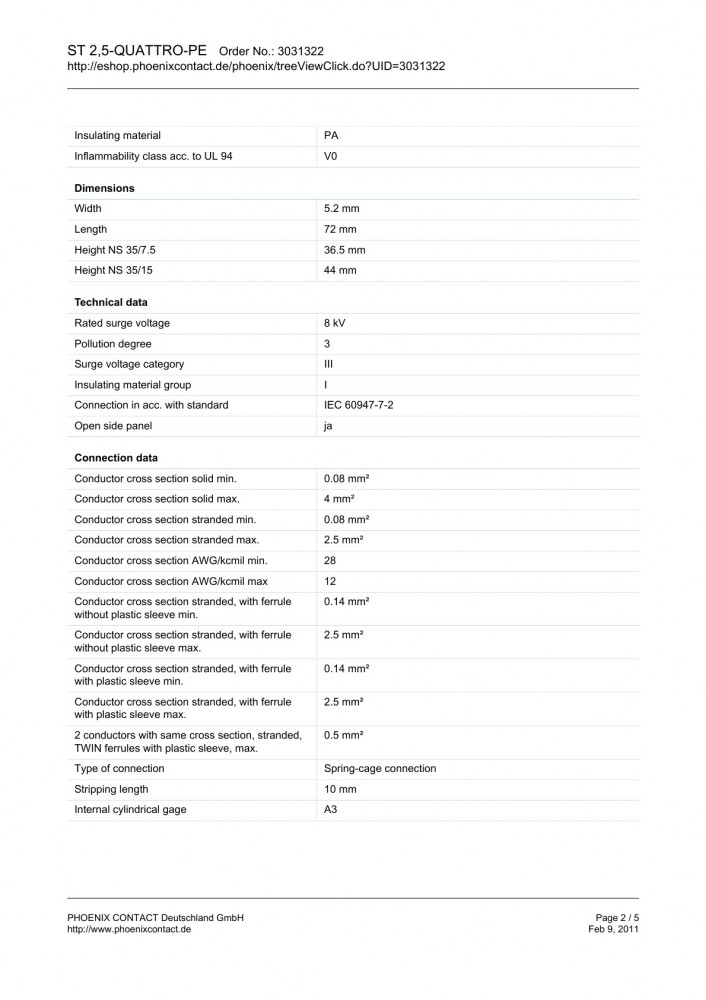 ST 2,5-QUATTRO-PE document page 2