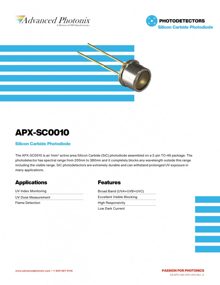 APX-SC0010 datasheet page 1