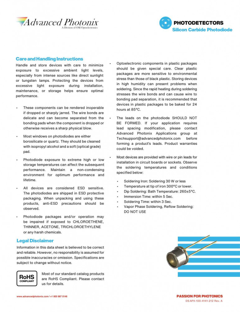 APX-SC0010 datasheet page 3