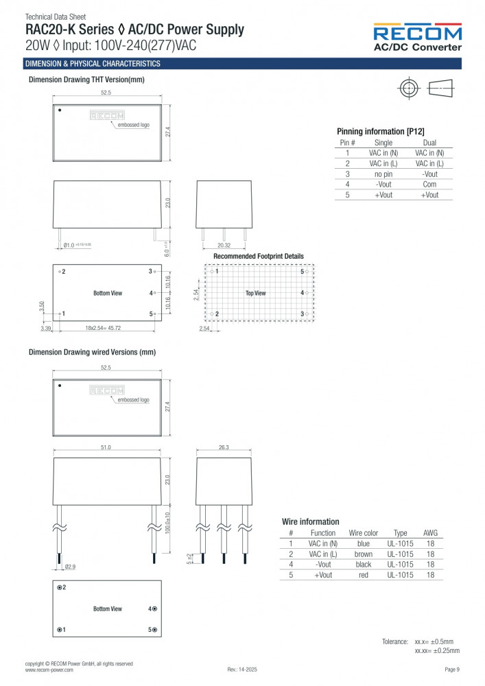 RAC20-K datasheet page 9