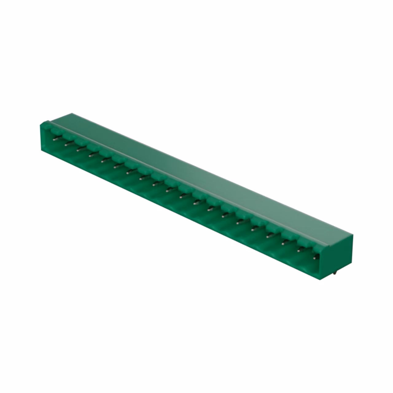 5.08mm Pitch Eurostyle Right-Angle PCB Header, Green Housing, 20 Circuits for sale